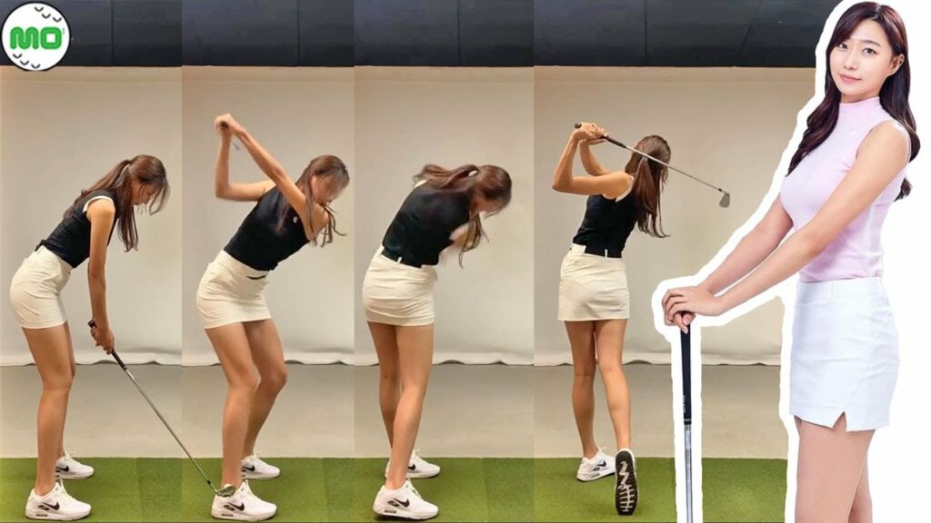 イ・ハンソル Lee Han Sol 李瀚率 韓国の女子ゴルフ スローモーションスイング!!!