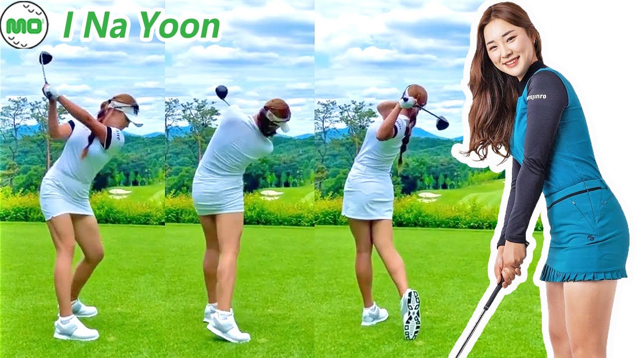 ユン・イナ Ina Yoon ﻿韓国の女子ゴルフ スローモーションスイング!!!